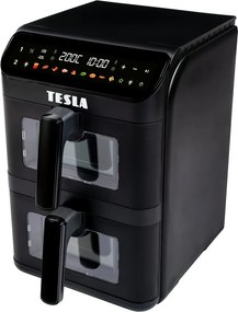TESLA AirCook DualZone Q670 XXL - multifunkční duální digitální horkovzdušná fritéza