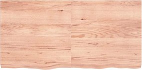 Koupelnová deska hnědá 120x60x(2-6) cm ošetřený masivní dřevo 3156144
