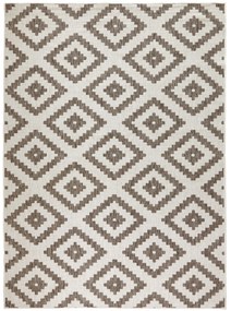 Kusový koberec Twin-Wendeteppiche 103133 braun creme-160x230