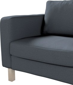 Potah na křeslo IKEA Karlstad, krátký barva modrá látka pletený vzor