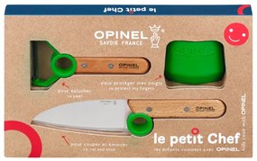 Opinel Le Petit Chef dětská kuchařská sada, zelená, 002577