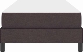 Postel s boxspringem Tmavě hnědá 90 x 190 cm textil 3398454