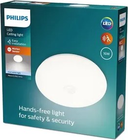 Philips Mauve PIR CL252 bílá / PIR stropní svítidlo / 16W / 1400lm / 4