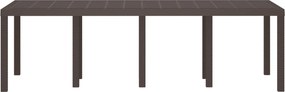 Zahradní stůl Hnědá 250 x 100 x 73 cm polyratan 3378517