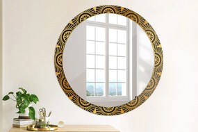 Kulaté zrcadlo s dekorem Golden mandala fi 90 cm