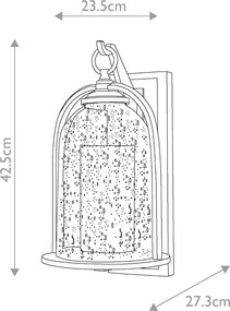 Elstead QUINCY M venkovní lucerna IP44 1×E27 hnědá barva 42 cm