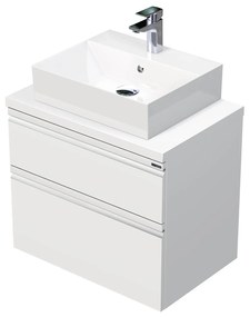Intedoor Brave Desk skříňka s umyvadlem na desku BR DESK 70 2Z Barva: A0016 Bílá Lesk