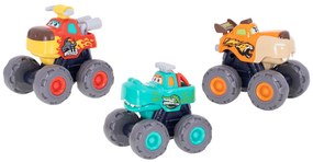 Huile Toys KIK KX5593 Sada autíček Monster Truck 3 ks