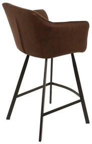 Designová barová židle Giuliana, antik hnědá