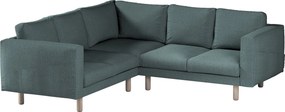 Potah na pohovku IKEA Norsborg rohová 4-místná barva modrá látka pletený vzor