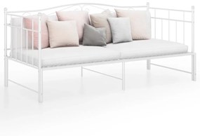 Rám vysouvací postele/pohovky bílý kovový 90 x 200 cm,  324783 HangarStore.cz