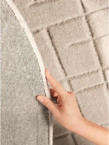 Béžový vlněný kulatý koberec ø 160 cm Kenso – Villeroy&amp;Boch