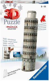 RAVENSBURGER Puzzle 3D Mini budova Šikmá věž v Pise 54 dílků plast 2411247