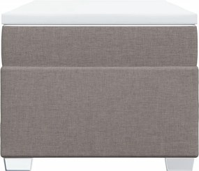 Box spring postel s matrací taupe 80x200 cm textil 3285092