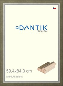 DANTIK rámeček 59,4x84 | AMALFI zelená (Plexi Čiré)