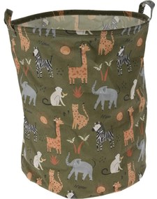 Hatu Dětský textilní vak Animals, 40 x 50 cm, zelená