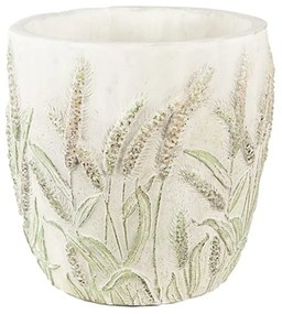 Cementový obal na květináč s jitrocelem Plantain S – 13x13 cm