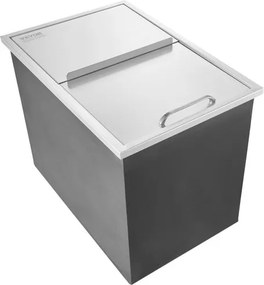 68,6 × 45,7 × 53,3 cm vkládací ledová truhla Chladič ledu Nádoba na led Nerezová