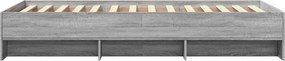 Rám postele šedý sonoma 75 x 190 cm kompozitní dřevo 3295714