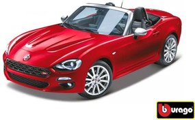 Model auta bburago fiat 124 spider red