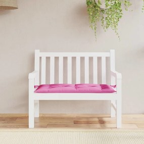 vidaXL Poduška na zahradní lavici 110 x 50 x 7 cm textil [316464] Barva: Růžová