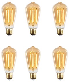 Opviq Žárovka LED OP - 026 - 6, Teplá žlutá, Set 6 ks