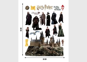 Dětská samolepka na zeď Harry Potter Kouzelné Bradavice | 65 x 85 cm | DDK2347
