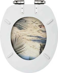WC sedátko s funkcí pomalého sklápění MDF pláž 146918