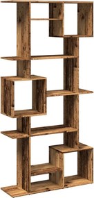 Knihovna old wood 92 x 29 x 188 cm kompozitní dřevo 3310323