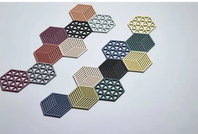 Zone Denmark Silikonová podložka pod horké Hexagon Warm Grey