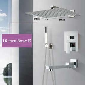 Podomítkový sprchový panel EYN PT04042 s LED osvětlením ve více barevných provedeních — Flexibilní — 40 cm