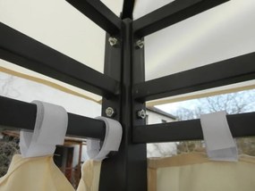 Zahradní altán pavilon DEU TOPAS 4x3m - hnědý