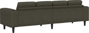 Pohovka do obývacího pokoje Armádně zelená 250 x 77 x 76 cm 3335111
