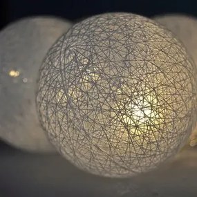 Solight 1V201 LED řetěz vánoční koule bavlněné / 10LED / 1m / 2x AA /