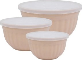 Sada kuchyňských misek s víčky Alice Creamy - 3 ks Green Gate