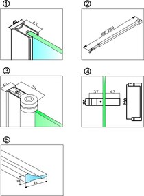 BPS-koupelny Čtvercový sprchový kout HYD-SK1190C 100x100 chrom/transparent - bez vaničky