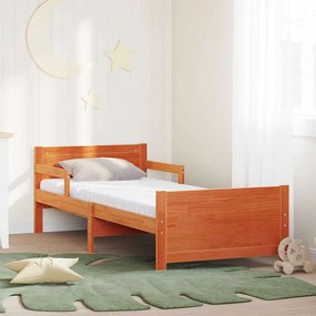 Rám postele s rozšiřovací matrací s čelo Hnědá 80 x 200 cm 3385960