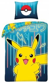 Halantex Dětské bavlněné povlečení 160x200 Pokémon s povlakem na polštář 70x80 Kids 09