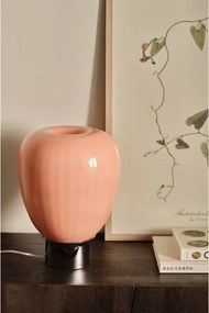 Růžová/v leskle stříbrné barvě skleněná stolní lampa (výška 34 cm) Balloon – Ellos Home