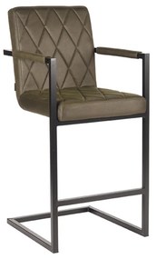 LABEL51 barová židle DENMARK armádní zelená Color: Army green UK-30.292
