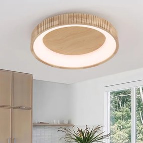 Brilagi - LED Stropní svítidlo FALCON WOOD MODERN LED/40W/230V pr. 60 cm dřevo