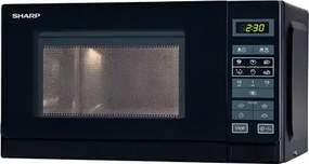 Sharp R242BKW černá / Mikrovlnná trouba / 800 W / 20 l / 11 výkonových