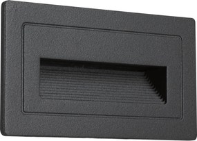 P 94383 Venkovní vestavné svítidlo do zdi Long LED černá IP44 4W 230V teplá bílá 103x58mm - PAULMANN
