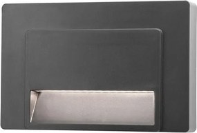 NV 8403626 Venkovní nástěnné svítidlo LUTON tmavě šedý ABS LED 1.2W 3000K IP65 100-220V vč. driveru - NOVA LUCE