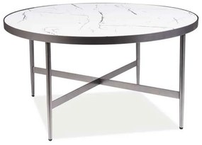 MAXIVA Konferenční stolek - DOLORES B, mramor/šedá