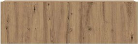 Sada 8 kusů nástěnné TV skříňka dub artisan kompozitní dřevo 3329148