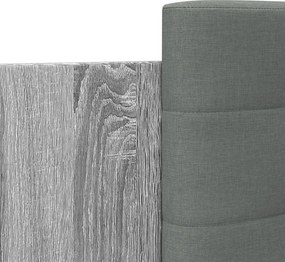 Rám postele s čelem šedý sonoma 120 x 200 cm kompozit 3209931