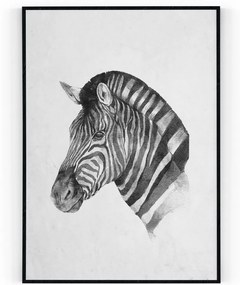 Plakát / Obraz Zebra Pololesklý saténový papír 210 g/m² A4 - 21 x 29,7 cm