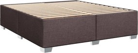 Box spring postel s matrací tmavě hnědá 180x200 cm textil 3290570