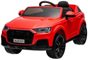 Elektrické auto audi q7 červené